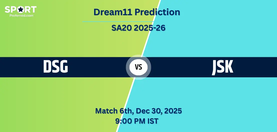 DSG vs JSK Dream11 Prediction Today – Match 6 SA20 2025-26 | Fantasy ...
